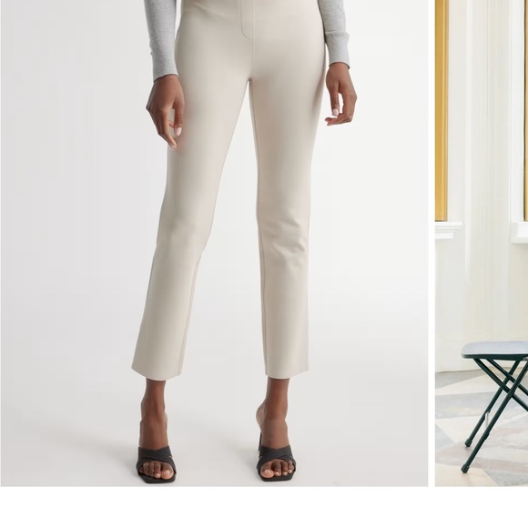 Quince | Pants & Jumpsuits | Quince Ultra Stretch Pointe Cream Pants 3 ...